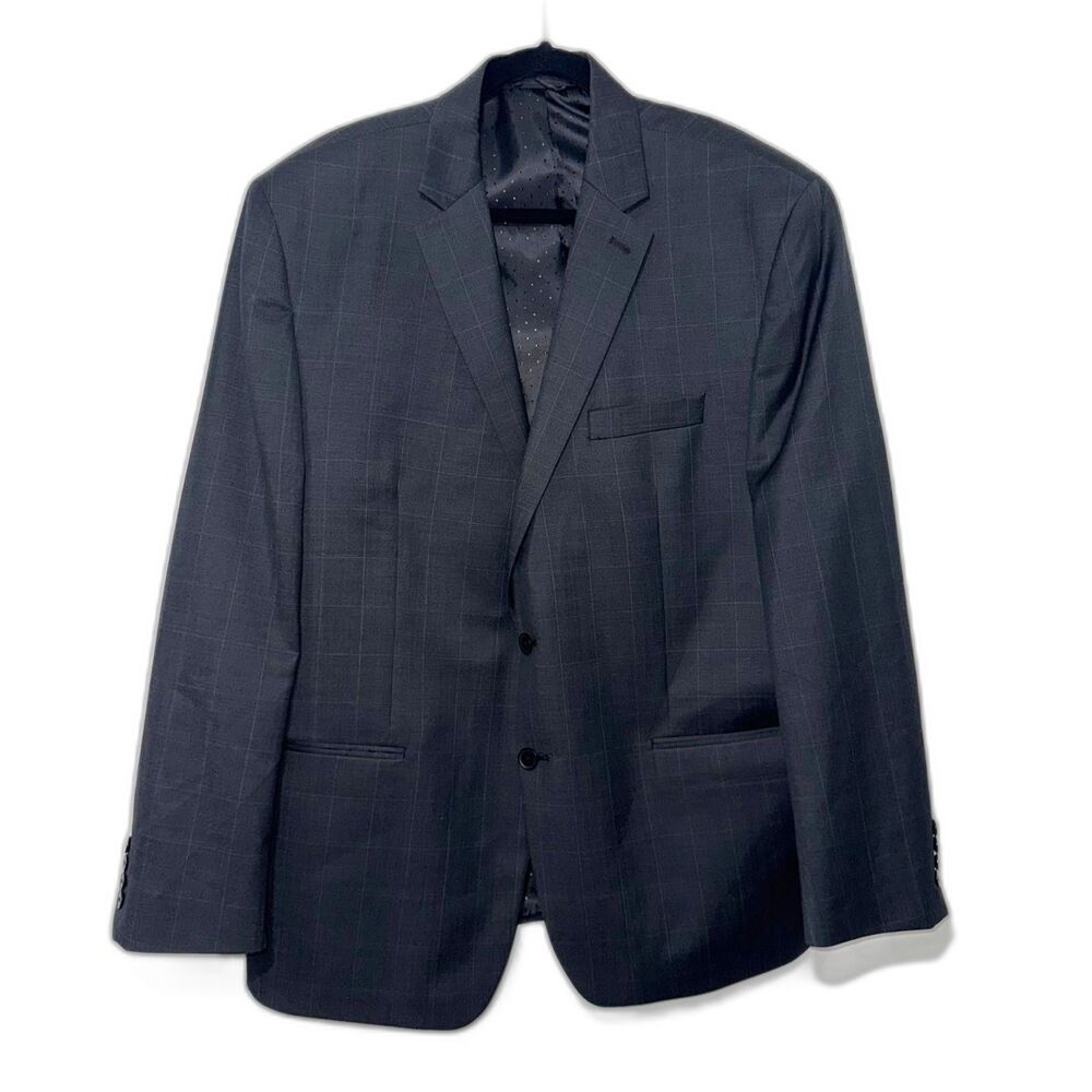 Michael Strahan Collection Windowpane Suit Separate J… - Gem